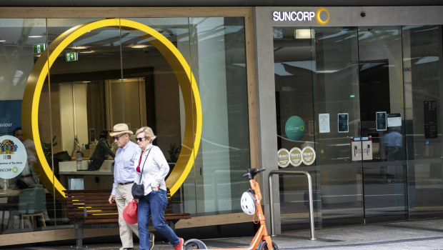 Suncorp branch transactions down 25pc in a year