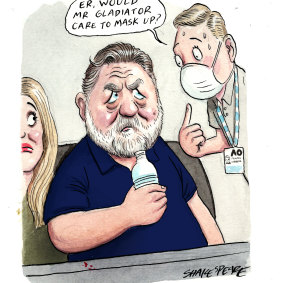 Rusty masks up for centre court at Open