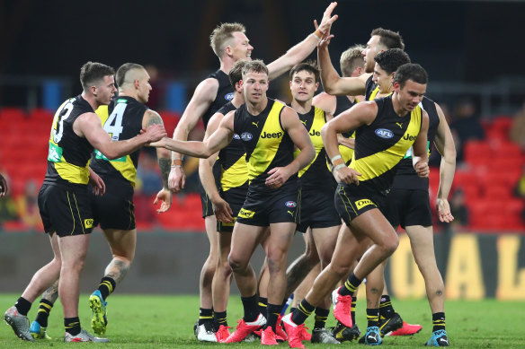 AFL 2020: Rampant Richmond bruise, batter the Roos