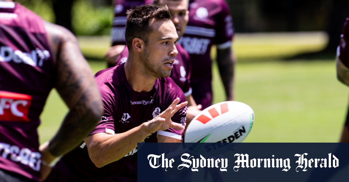 NRL 2024: Luke Brooks trains with Manly Sea Eagles for first time after ...