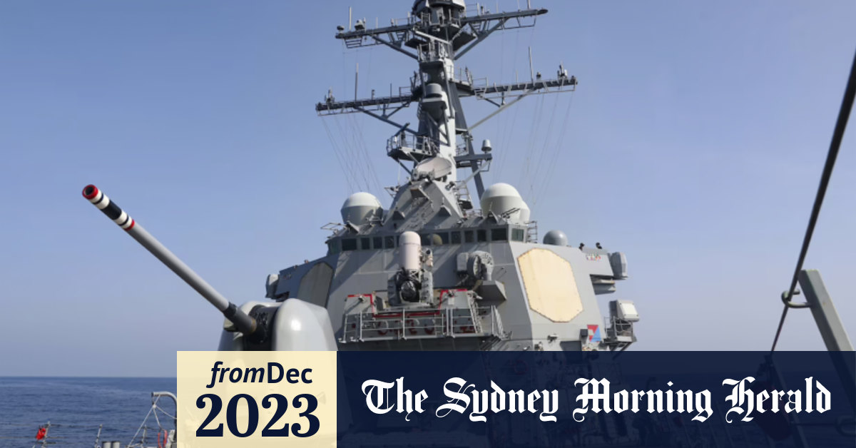 US warship USS Carney attacked in Red Sea