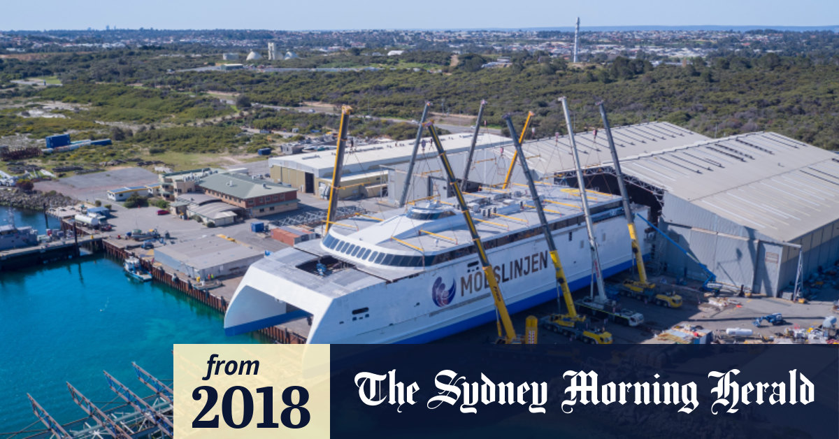 $100 million catamaran assembled in Perth shipyard