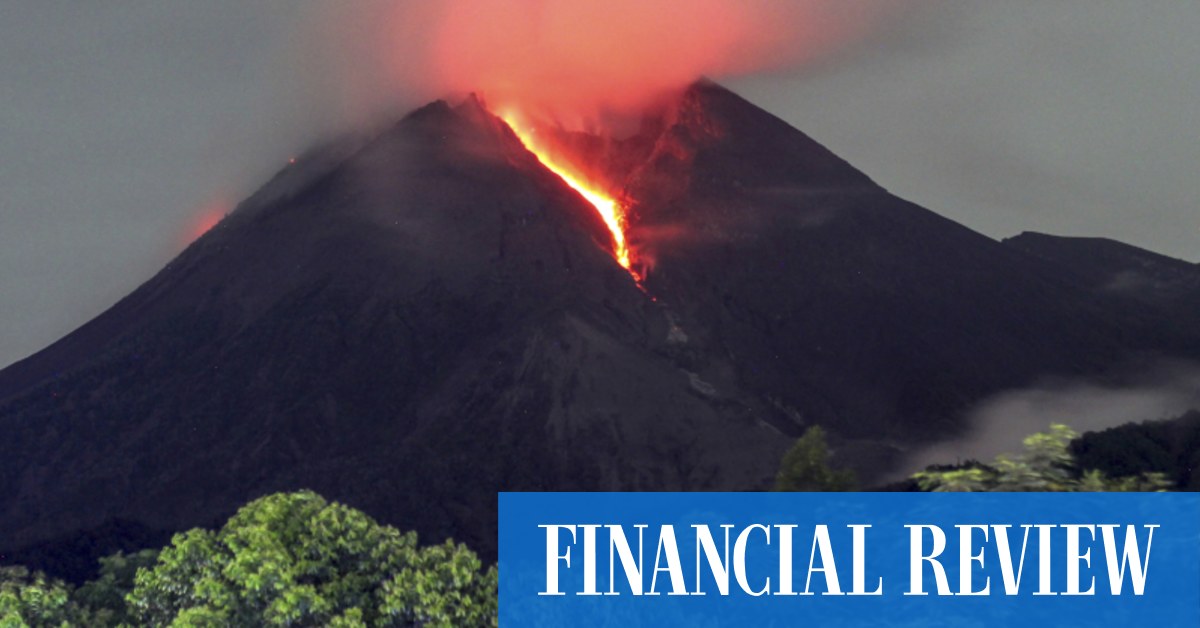 Volcano eruption blocks out the sun, closes mines