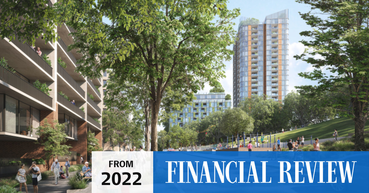 NSW govt reveals Waterloo Estate masterplan for 3000 homes and four ...