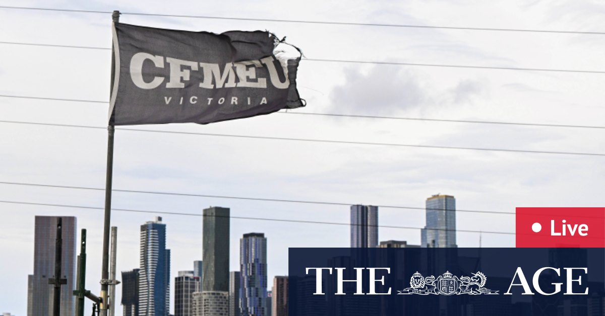 CFMEU rally as it happened: Adminstration designation by Labor ...