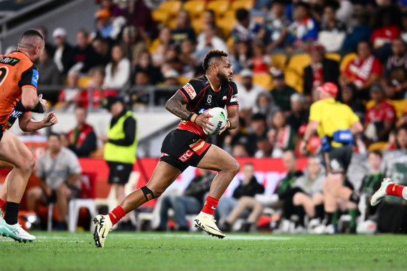 NRL Magic Round 2024: Dolphins’ Hamiso Tabuai-Fidow sends Queensland ...