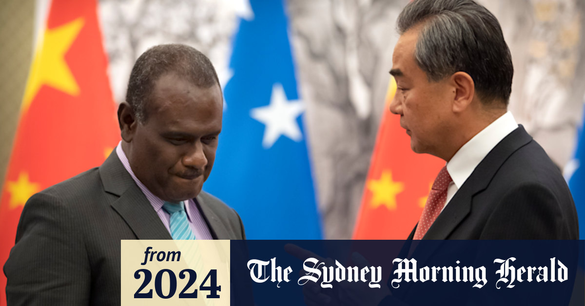 Jeremiah Manele the new pro-China prime minister of Solomon Islands