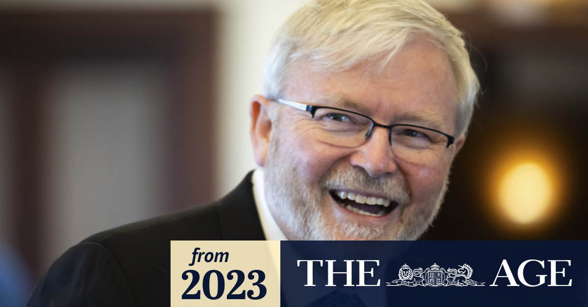 Kevin Rudd to unveil his Parliament House portrait by Ralph Heimans who ...