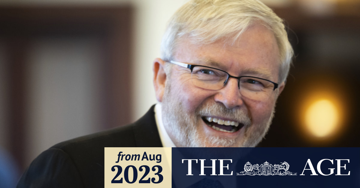 Kevin Rudd to unveil his Parliament House portrait by Ralph Heimans who ...