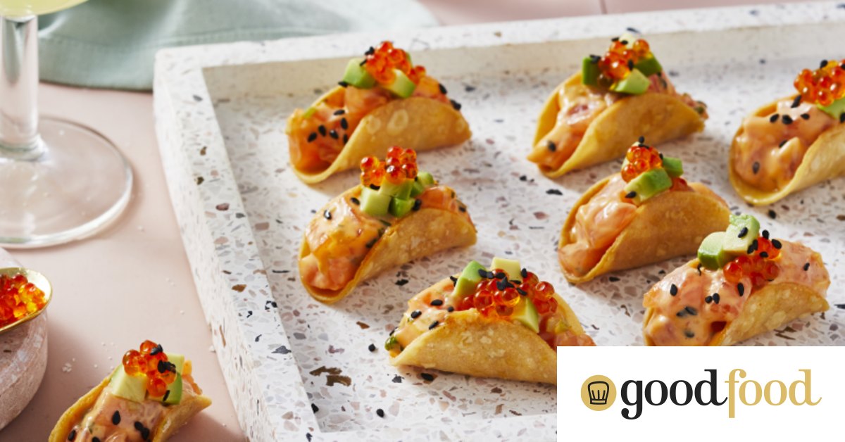 Canape recipe ideas: RecipeTin Eats’ spicy salmon mini tacos