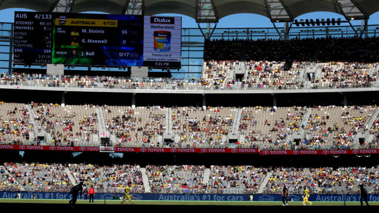 Crowd numbers fizzle for historic second Test in Perth between ...