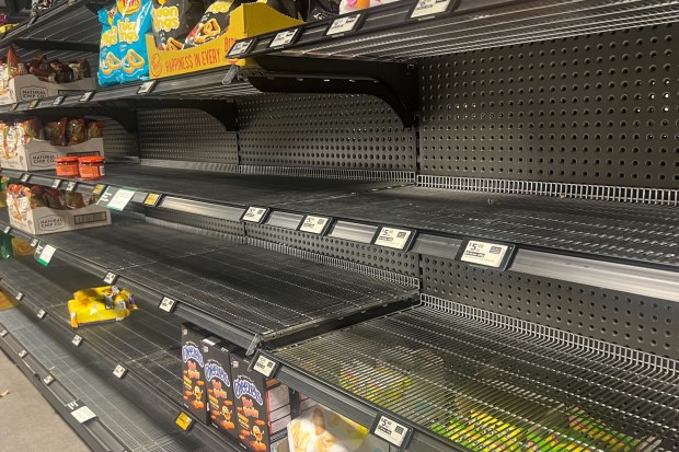 workers strike woolworths