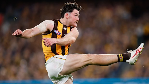 AFL 2025: Hawthorn Hawks star Jai Newcombe lets his actions talk for ...