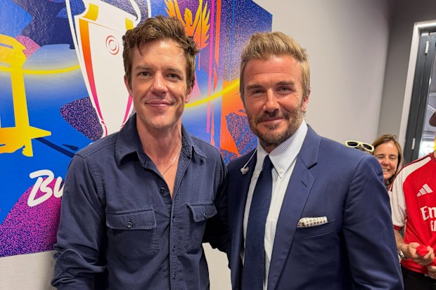 UEFA Champions League final: David Beckham watches with David Schwimmer ...