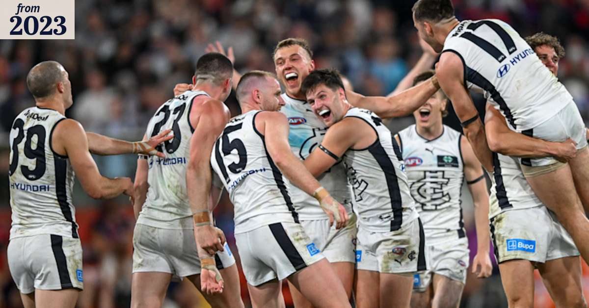 AFL Finals 2023: Carlton Blues snatch victory from despondent Melbourne ...