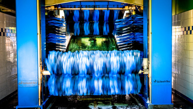 Star Car Wash on the block, Grant Samuel at the wheel