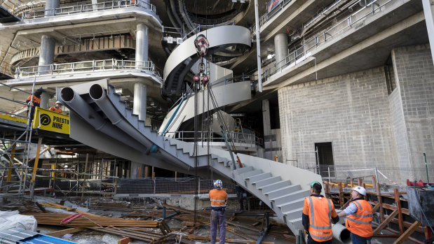 'Quite fun': Double helix puts a new twist on UTS staircase design