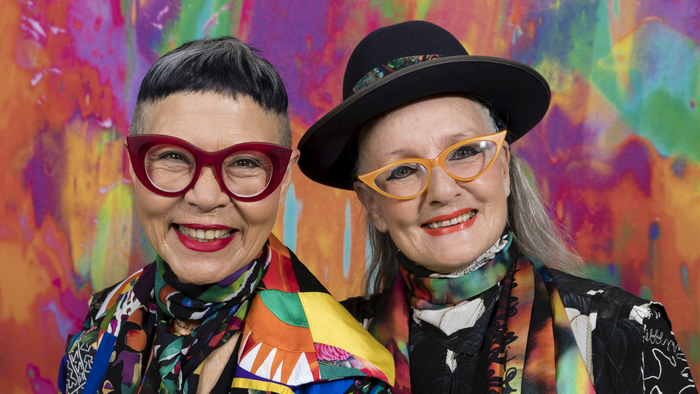 A colourful past: Jenny Kee and Linda Jackson