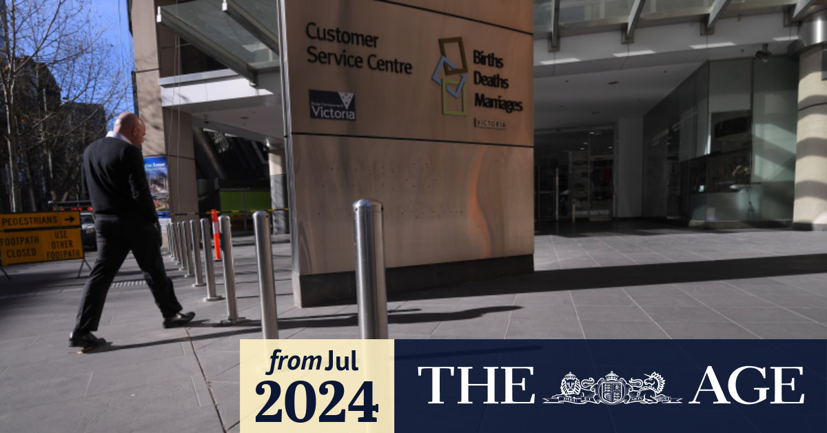 Births, Deaths and Marriages Victoria makes millions from hiking ...