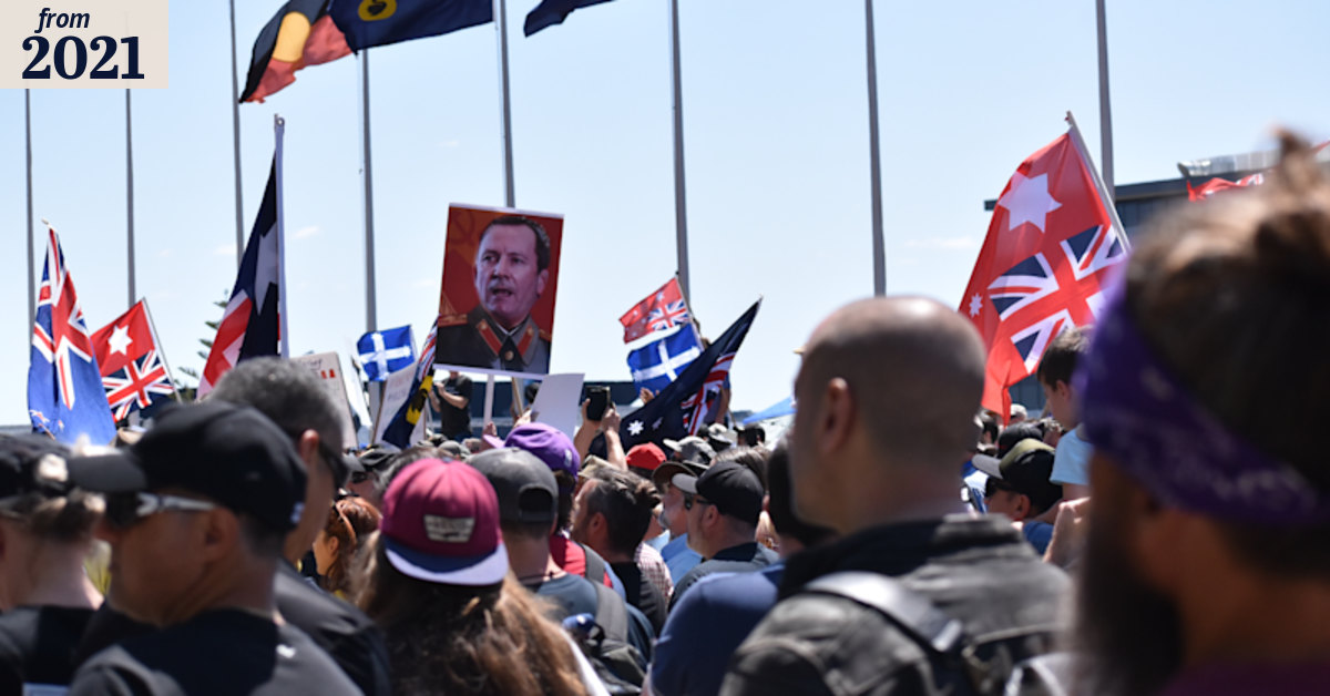 WA COVID: Protesters rally at WA Parliament as state hits first ...