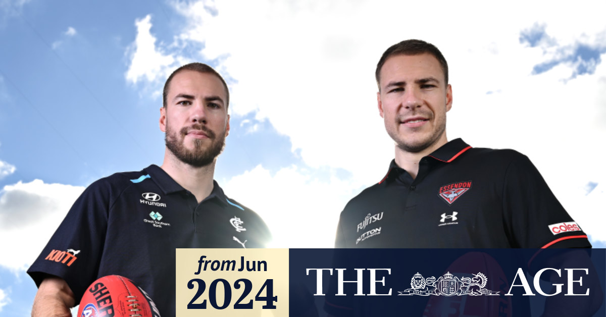 AFL 2024: Carlton Blues’ Harry McKay and Essendon Bombers’ Ben McKay ...