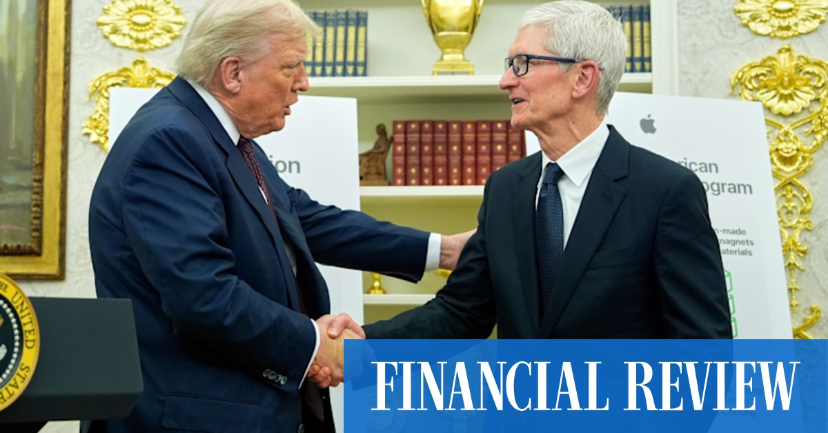 Apple spared as Donald Trump threatens 100pc chips tariff