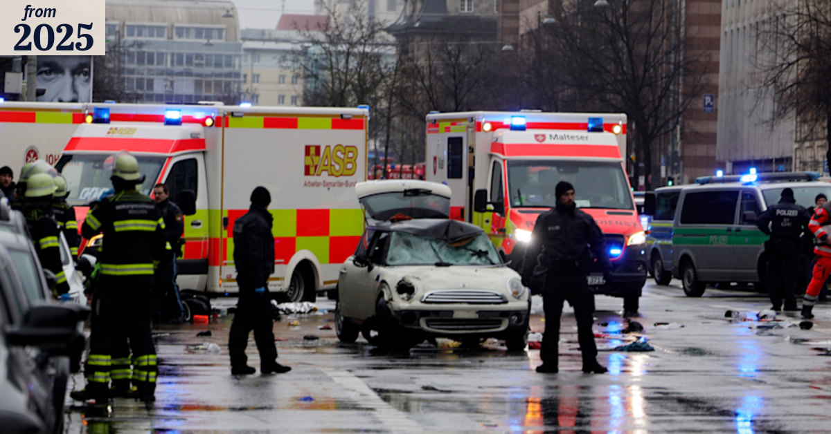 Munich car crash: Thirty people injured after car drives into crowd