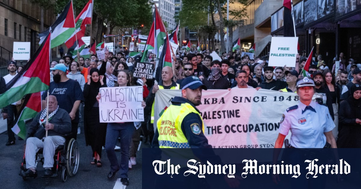 Hamas Israel: Sydney Palestine protestors planning second rally despite ...