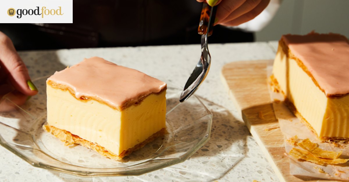 Emelia Jackson’s easy vanilla slice with grapefruit glaze