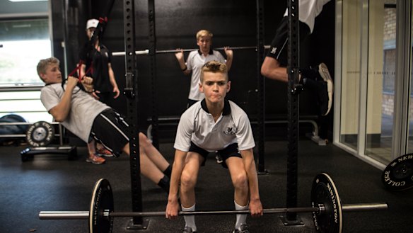 Newington's weights room is an education in itself