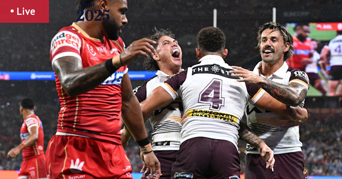 Broncos hold off Dolphins in rain-soaked battle of Brisbane