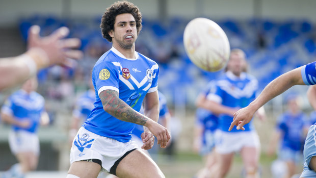 Queanbeyan fullback Tom Ruediger back in rugby after four-year hiatus