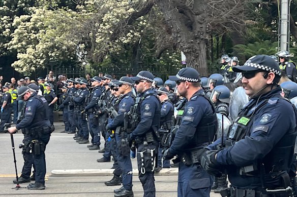 Save Australia and Rally Against Racism protests take over Melbourne CBD