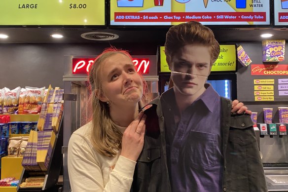 Edward Cullen cardboard cut-out stolen from Cinema Nova in Melbourne