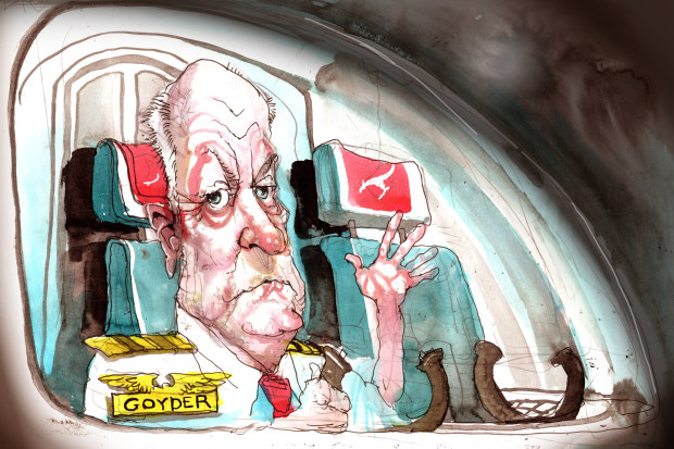 Qantas chairman Richard Goyder finally goes, with one vital task to come