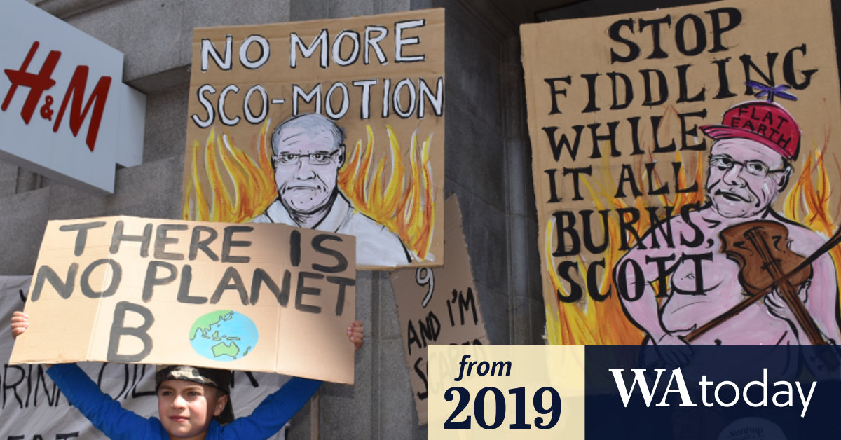 Thousands of Perth protestors demand climate action at global strike