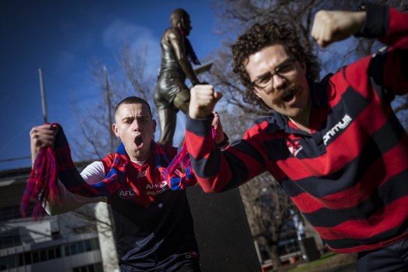 AFL grand final 2021: Melbourne Demons supporters celebrate victory at ...