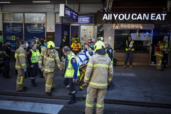 CBD worksite explosion leaves workers injured