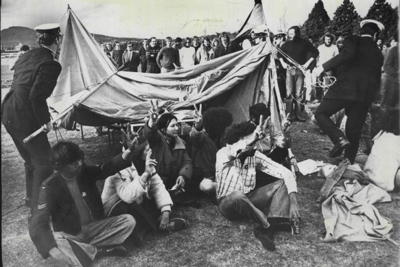 From the Archives, 1972: Nine hurt as police pull down Aboriginal Tent ...