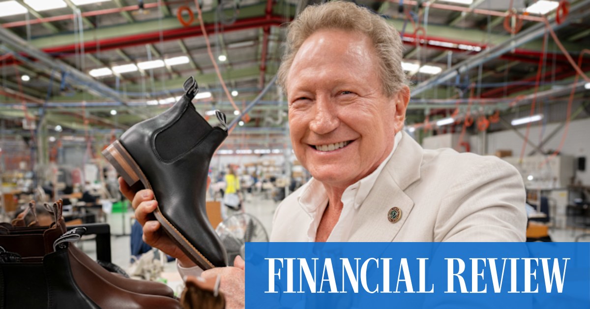 RM Williams, Akubra sales: Andrew Forrest's company sees revenue rise ...