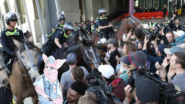 Police to review tactics after violent clashes with anti-mining protesters