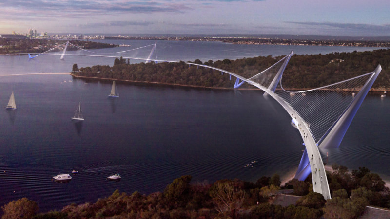 Central Perth development plan includes eight new bridges, much bigger ...