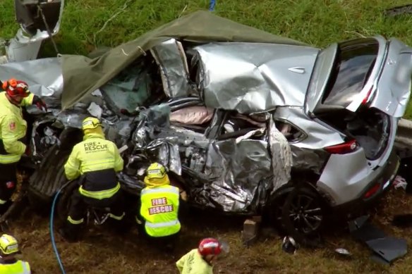 Menangle Park crash: Three-month-old baby Ivy Sila dies after cement ...