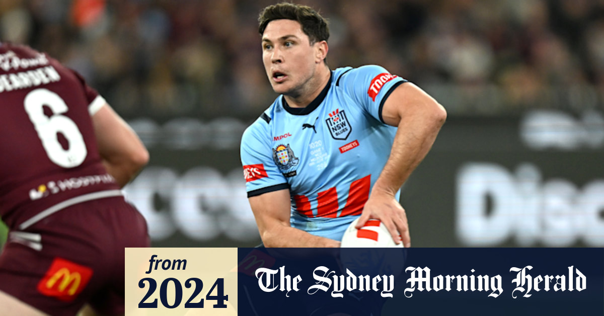 State of Origin 2024: Mitchell Moses floored Maroons prop three seconds ...