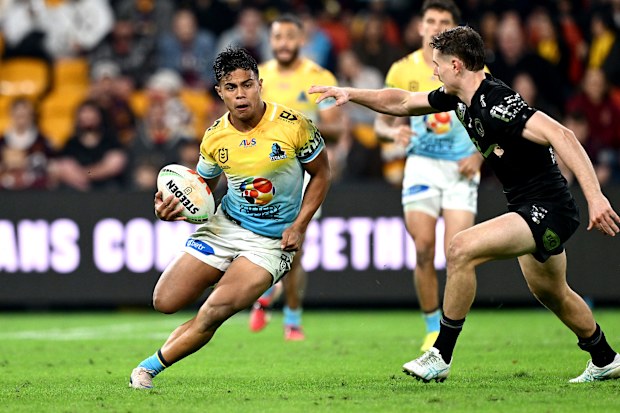 NRL news 2026: Gold Coast Titans’ Keano Kini scores incredible try as ...