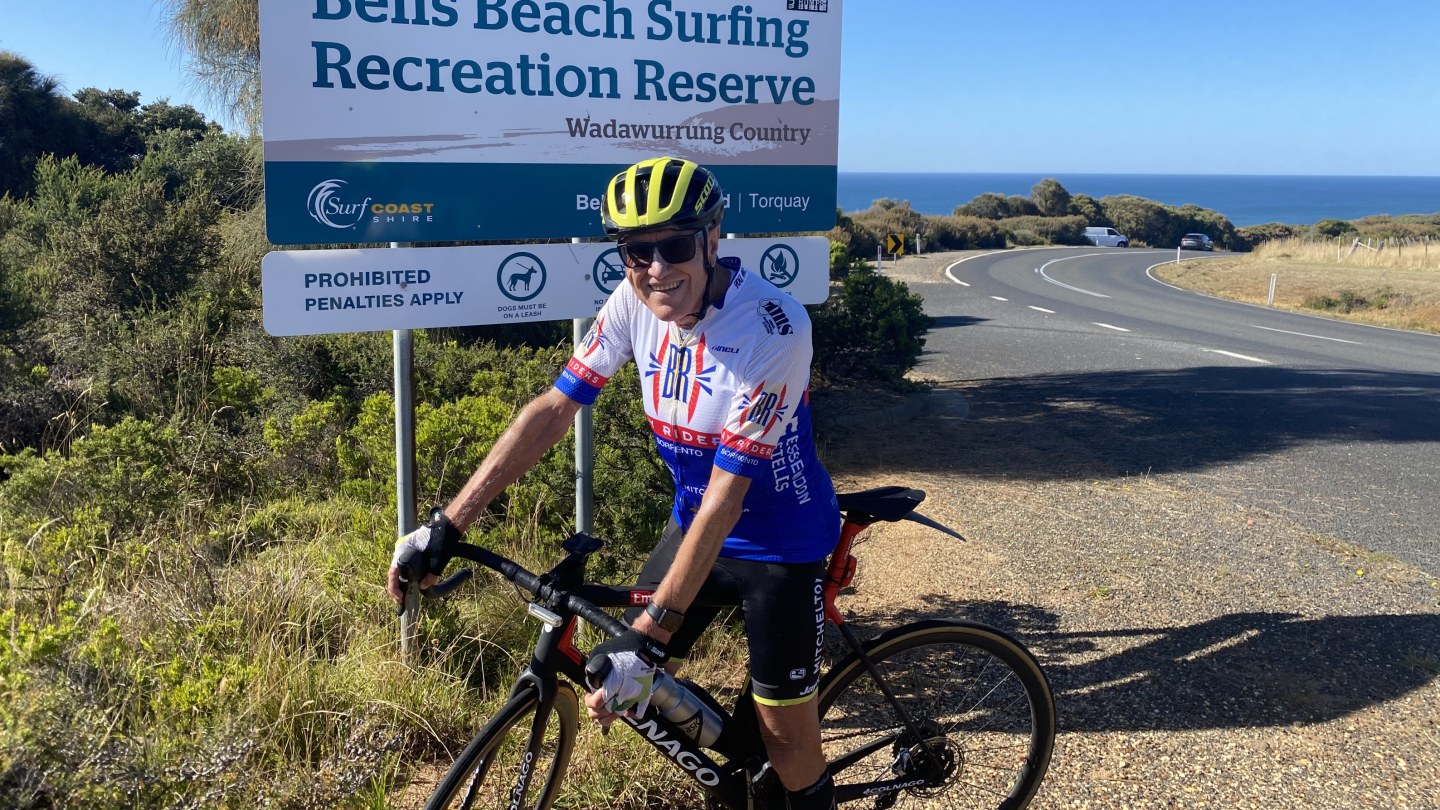 Property developer Max Beck, 79, just can’t put the brakes on cycling