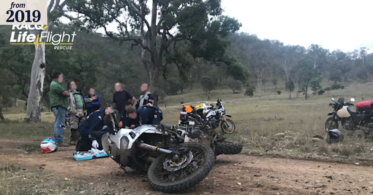 Man sustains serious head injuries after coming off motorbike
