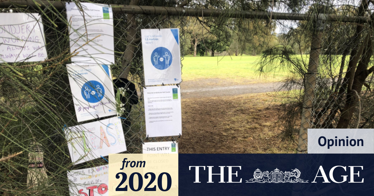 Shut down the golf courses? Not so fast