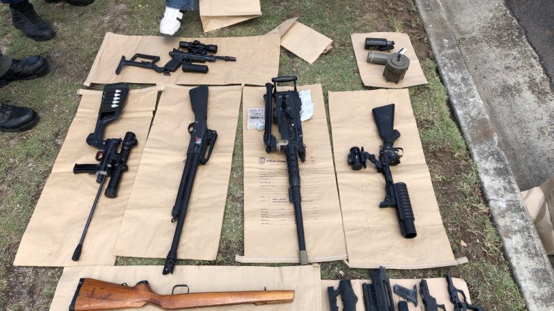 Grenades and machine gun among cache of weapons found in NSW home