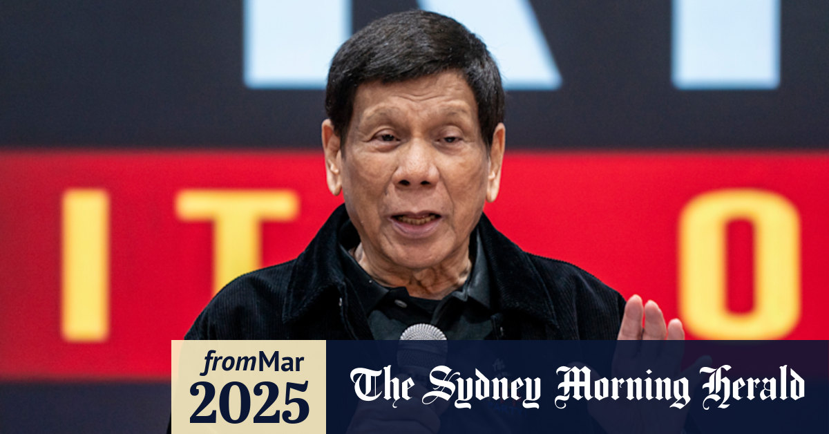 Ex-Philippine president Rodrigo Duterte extradited to The Hague for ...